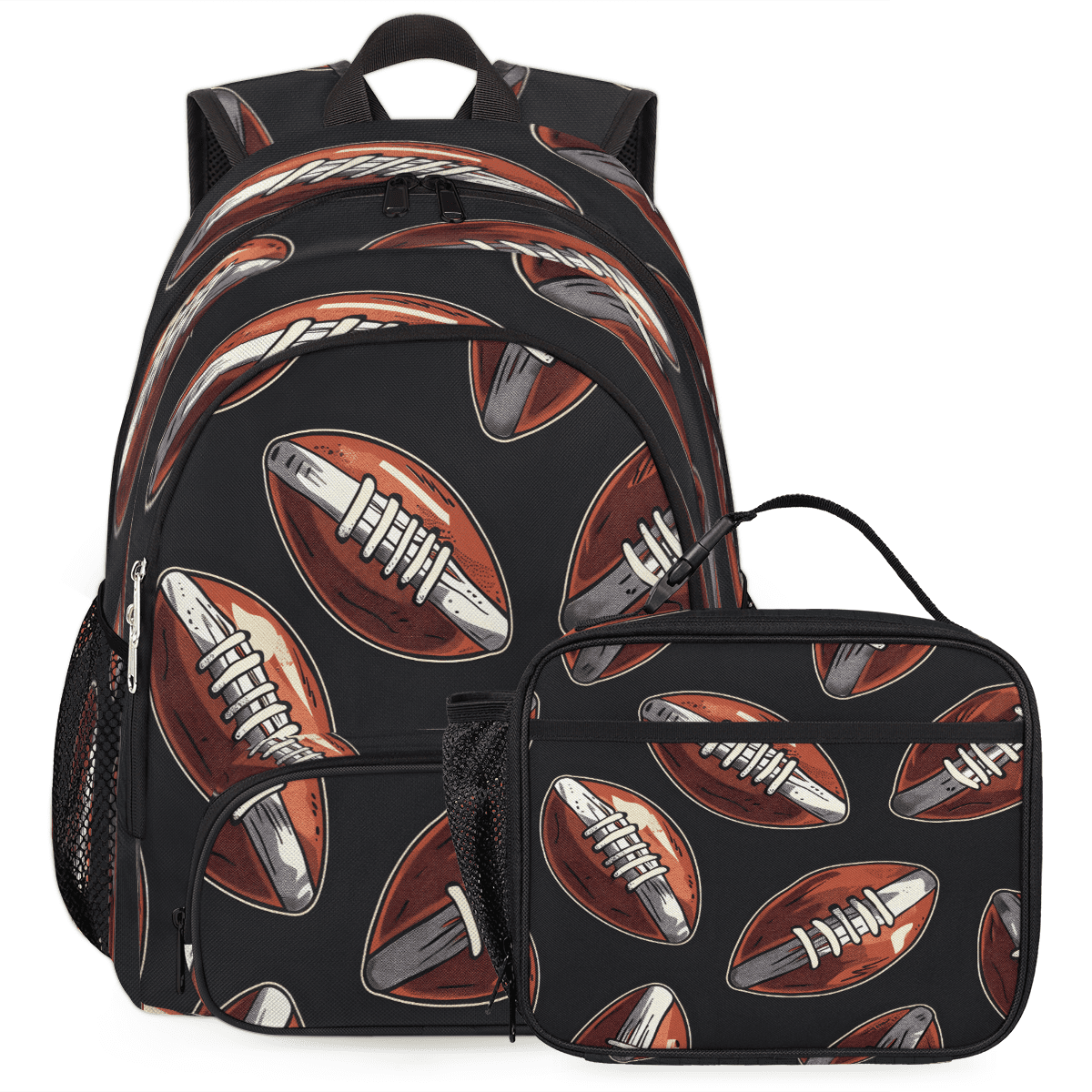 Herdesigns Rugby Backpack with Lunch Box American Football Sport ...