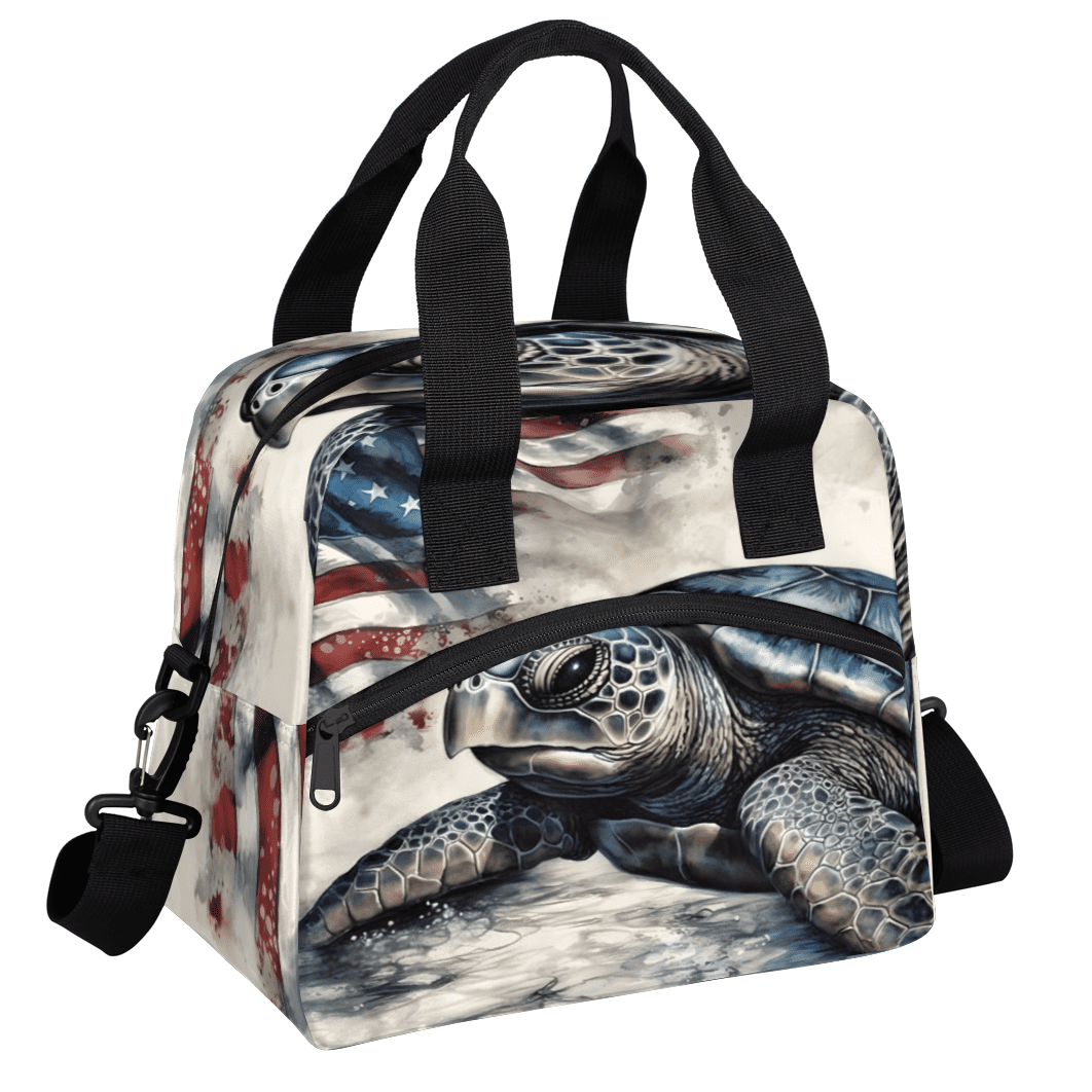 Herdesigns Sea Turtle Insulated Lunch Bag for Women Men Adults Large ...