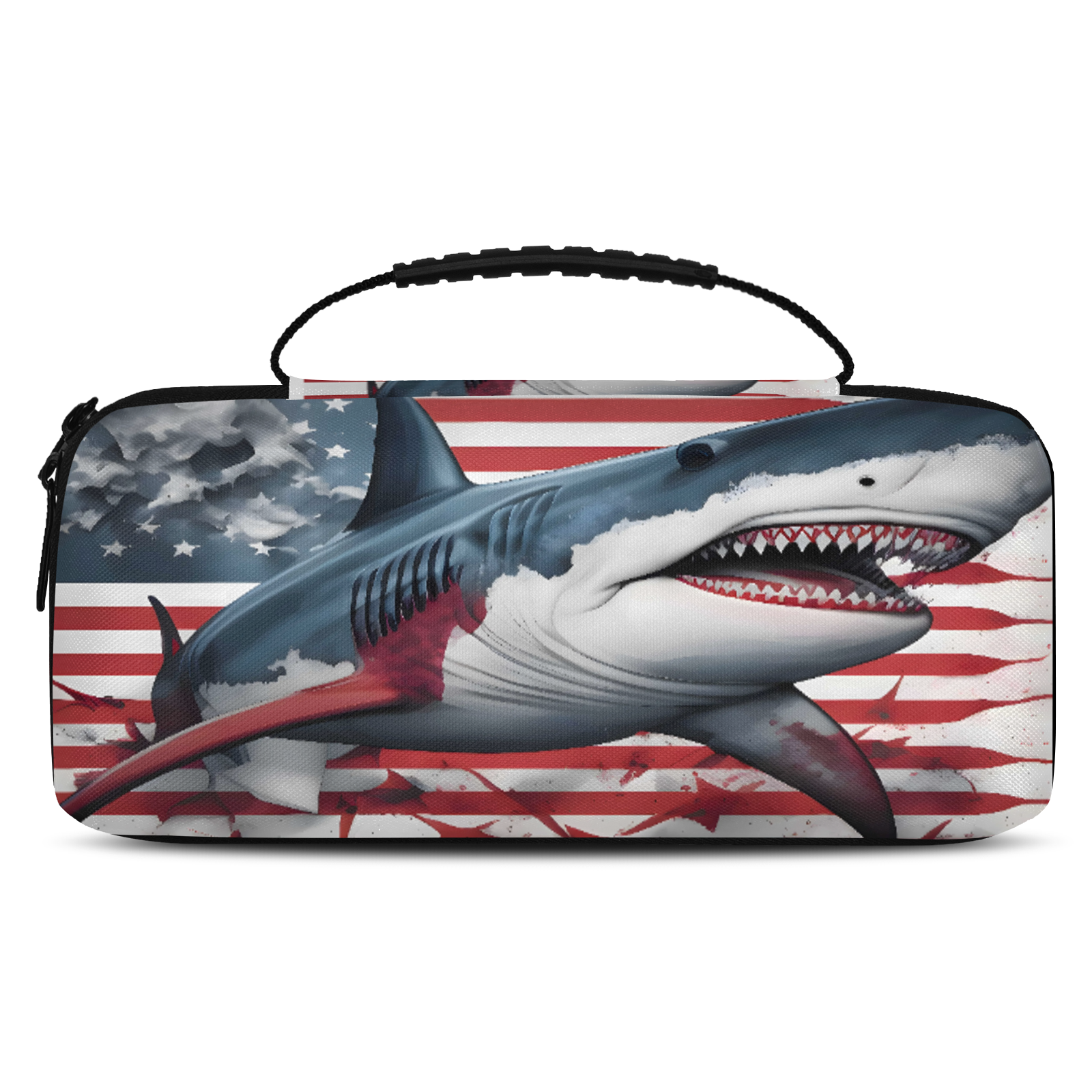 Herdesigns Shark American Flag Carrying Case for Nintendo Switch 2 with ...