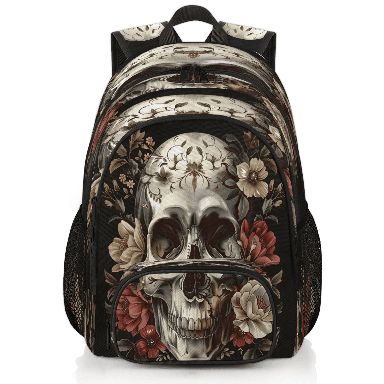 Herdesigns Skull Laptop Backpack for Women Men, 18.3 Inch Large ...