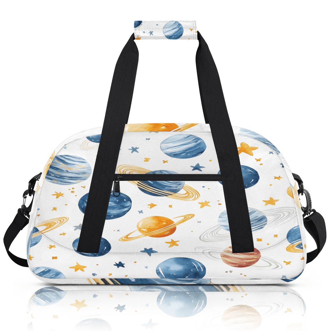 Herdesigns Space Galaxy Solar System Sports Duffle Bags Travel Duffle ...