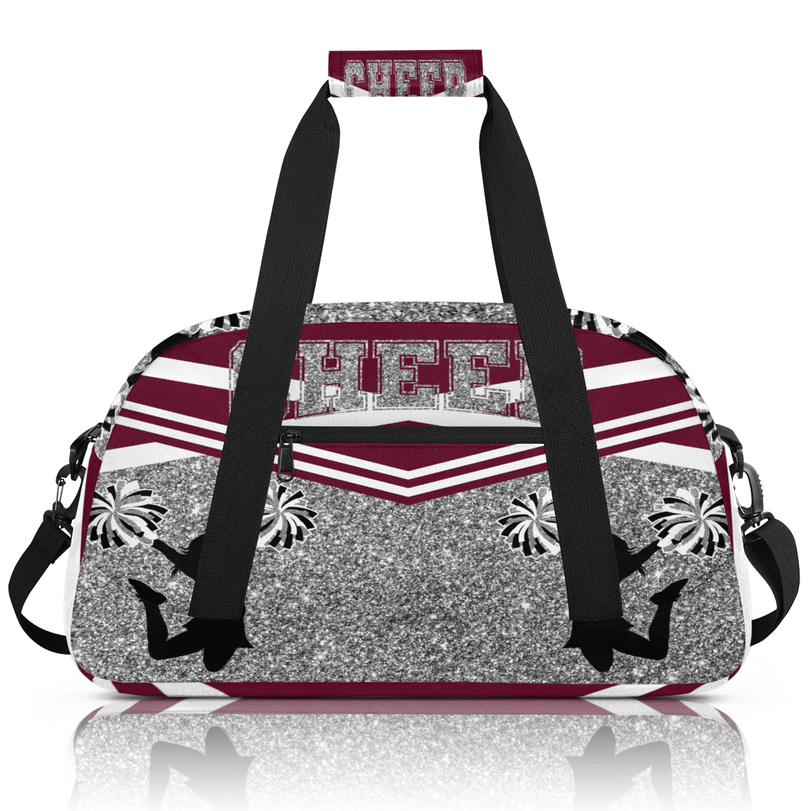 Herdesigns Sports Duffle Bags Travel Duffle Bag Gym Bag Cheer Red ...