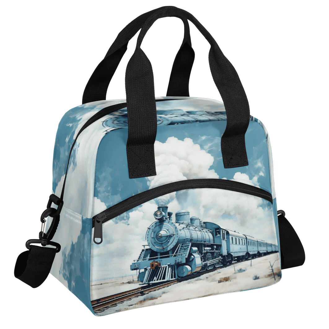 Herdesigns Steam Train Insulated Lunch Bag for Women Men Adults Large ...