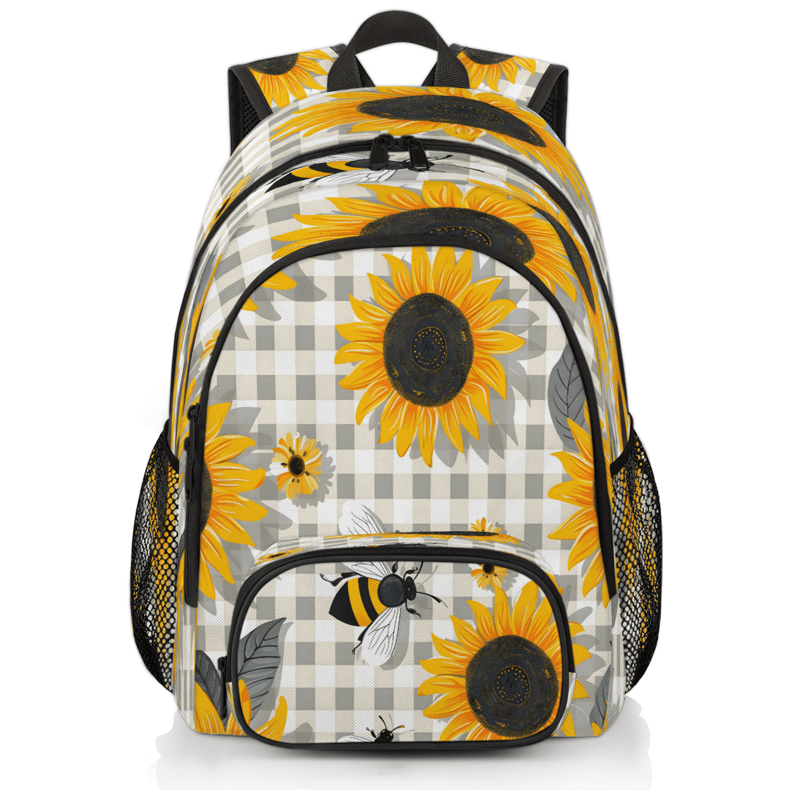 Herdesigns Sunflower Bee Laptop Backpack for Women Men, 18.3 Inch Large ...