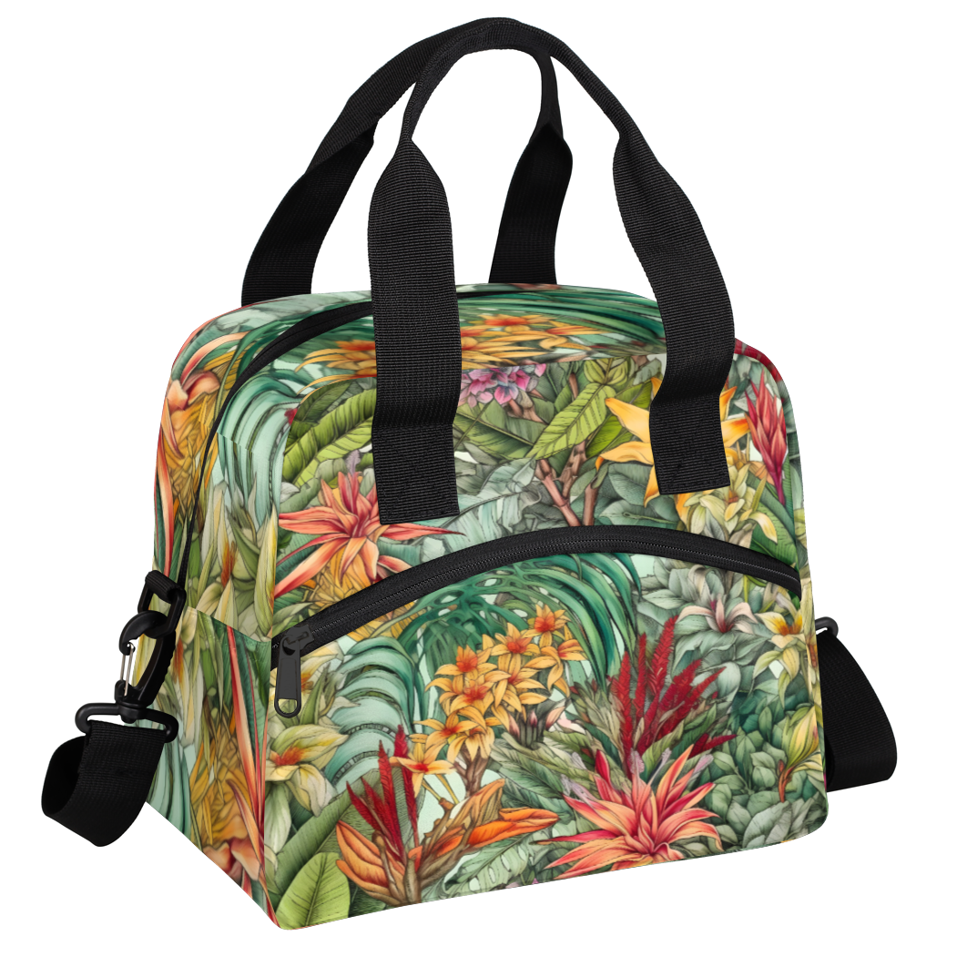 Herdesigns Tropical Floral Insulated Lunch Bag for Women Men Adults ...