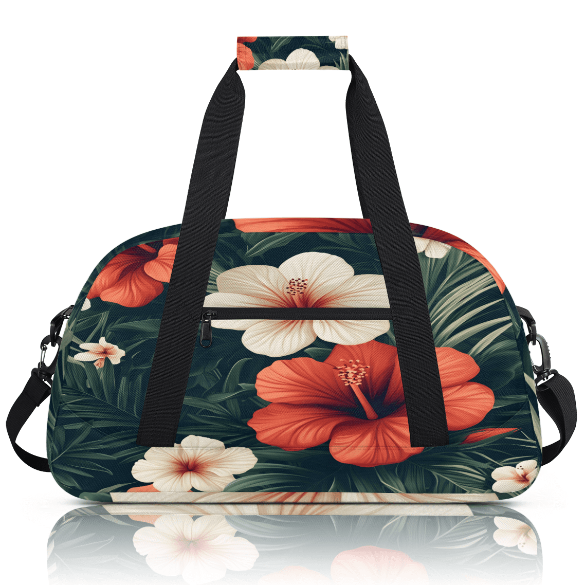 Herdesigns Tropical Flower Sports Duffle Bags Travel Duffle Bag Gym Bag ...