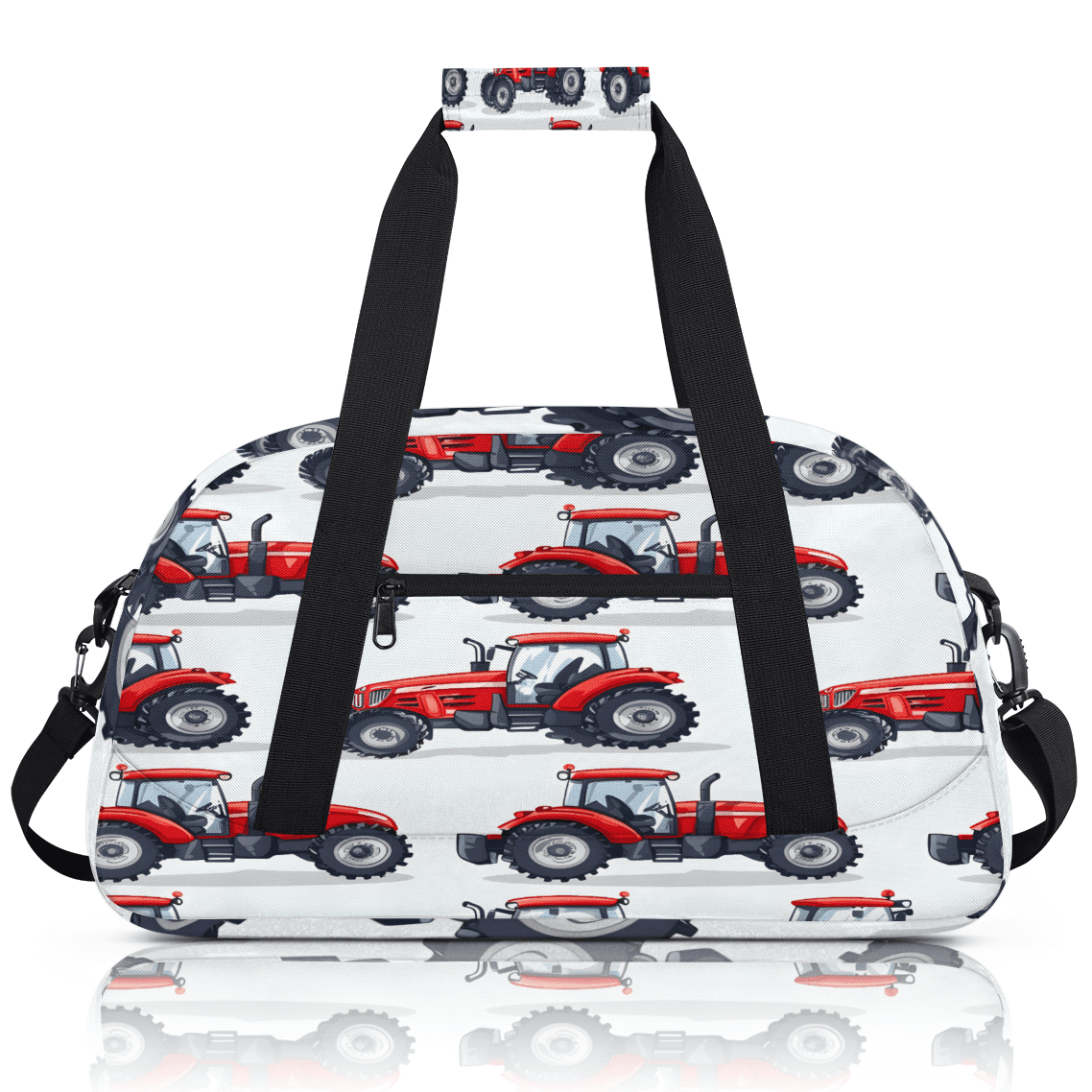 Herdesigns Truck Sports Duffle Bag for Women & Men, Red Gym Bag Dance ...