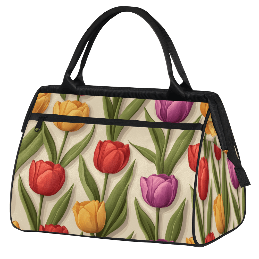 Herdesigns Tulip Flower Weekender Travel Duffel Bag Colorful Floral ...