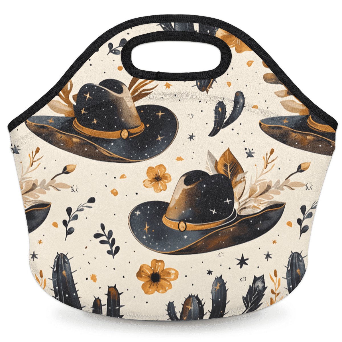 Herdesigns Western Cowboy Neoprene Lunch Bag, Cactus Country Insulated ...