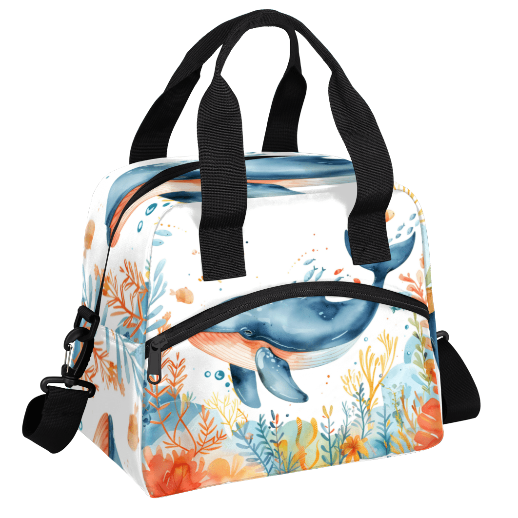 Herdesigns Whale Insulated Lunch Bag for Women Men Adults Large ...