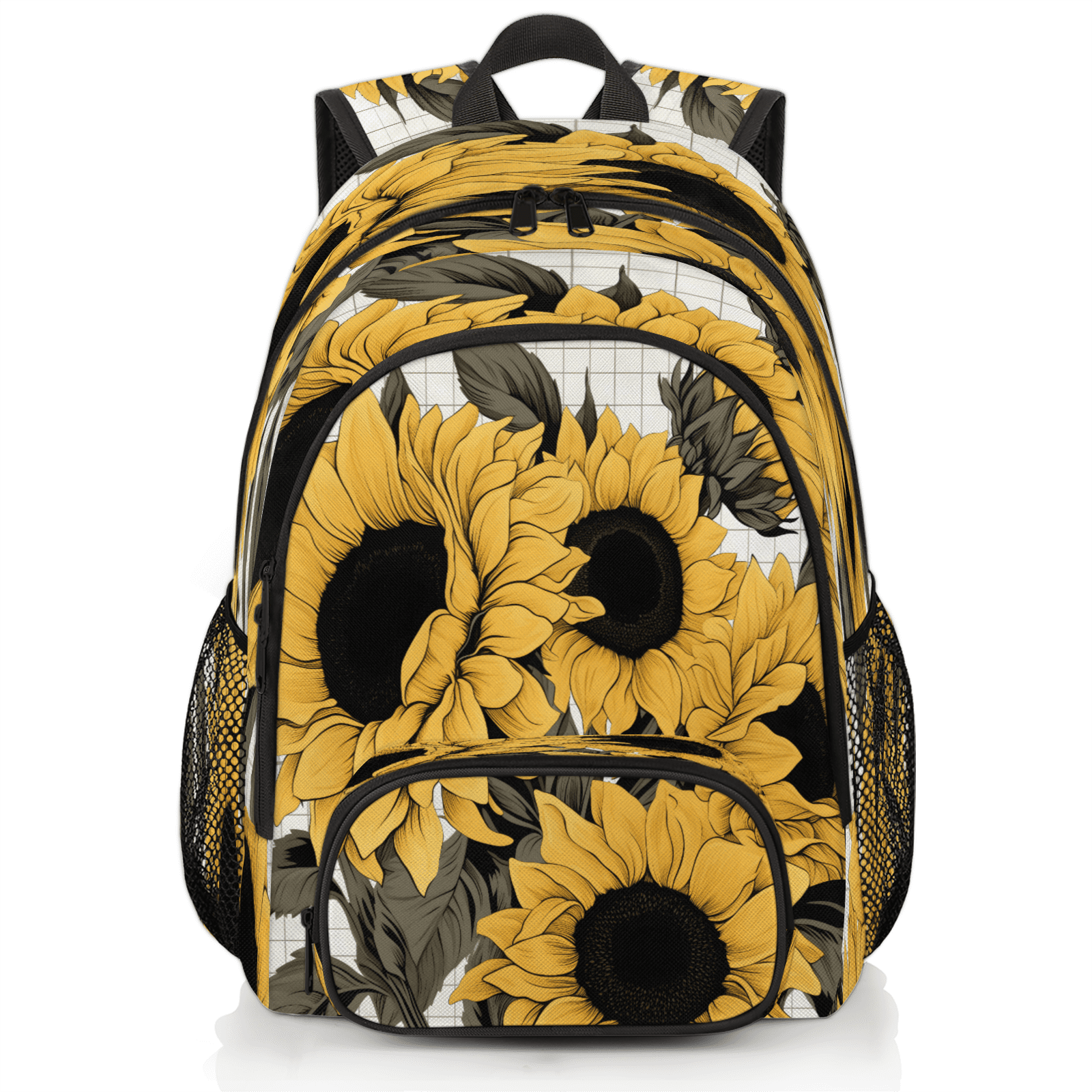 Herdesigns Yellow Sunflower Laptop Backpack for Women Men, Work ...