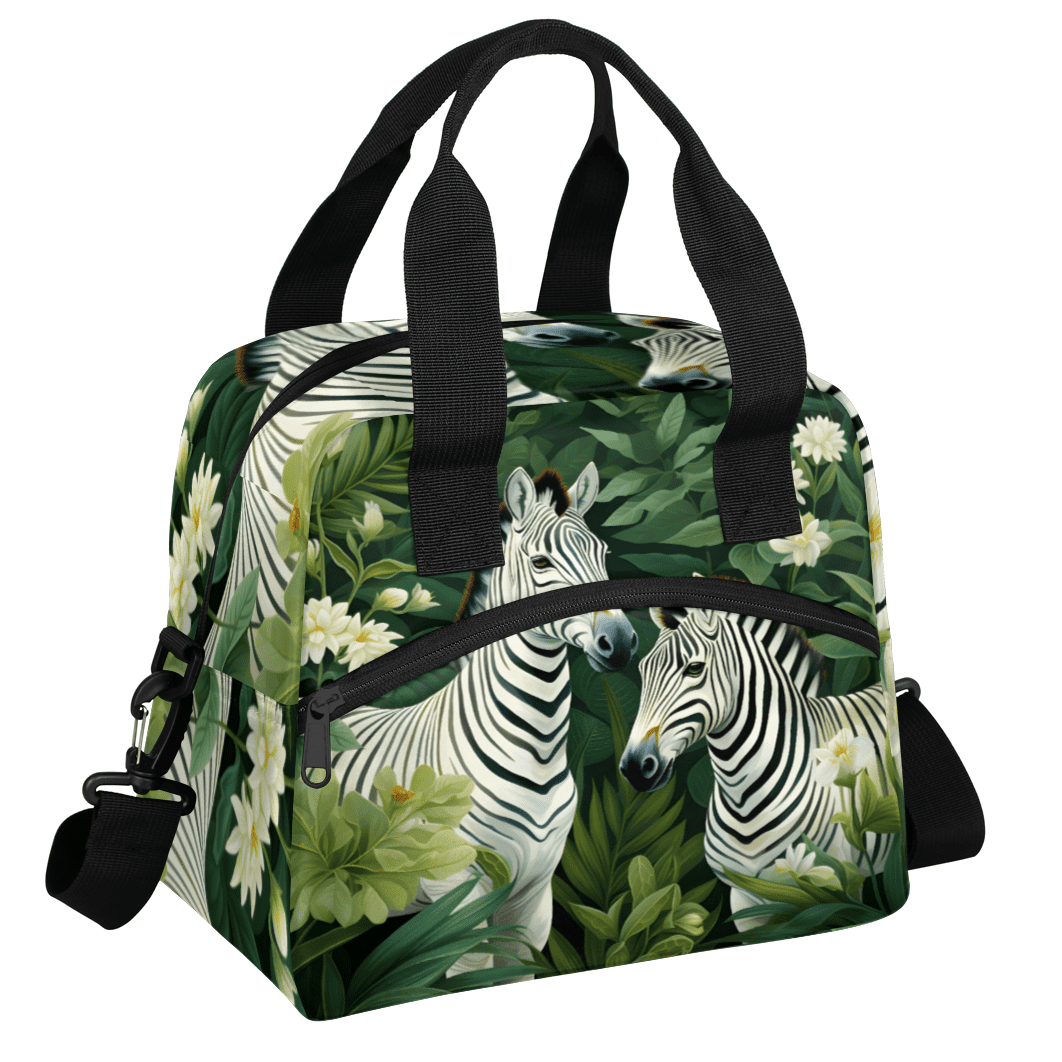 Herdesigns Zebra Insulated Lunch Bag for Women Men Adults Large ...