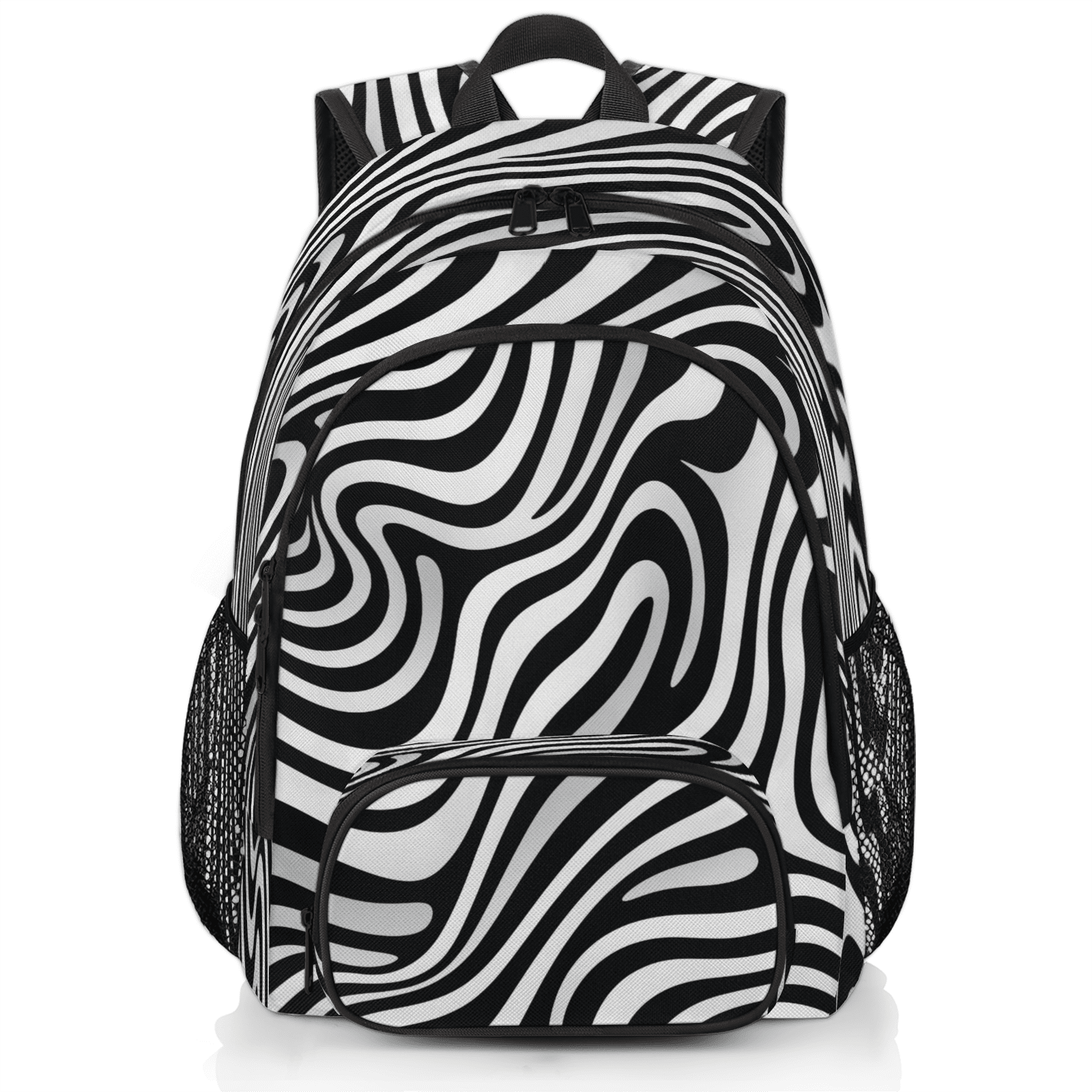 Herdesigns Zebra Printed Laptop Backpack for Women Men, Work Computer ...