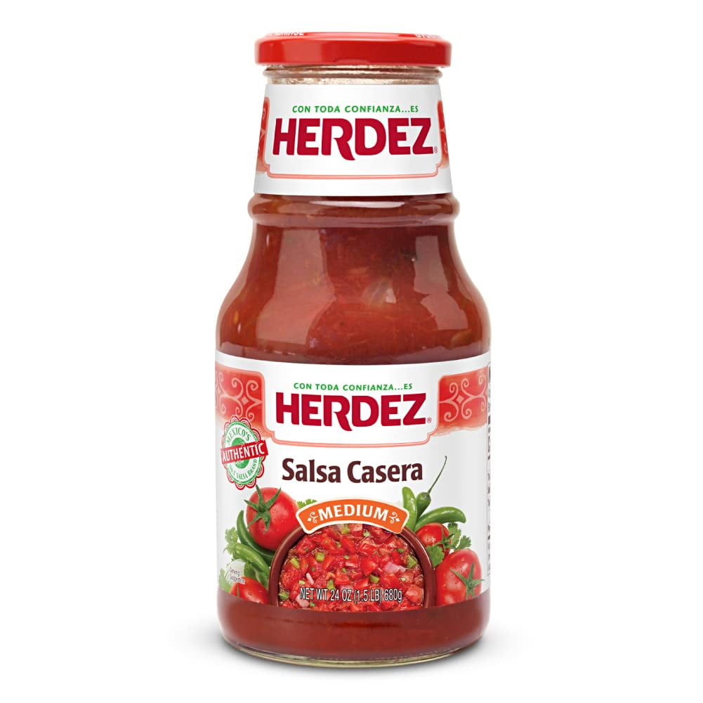 Herdez Casera Medium Salsa 24 oz (Pack of 84) - Walmart.com