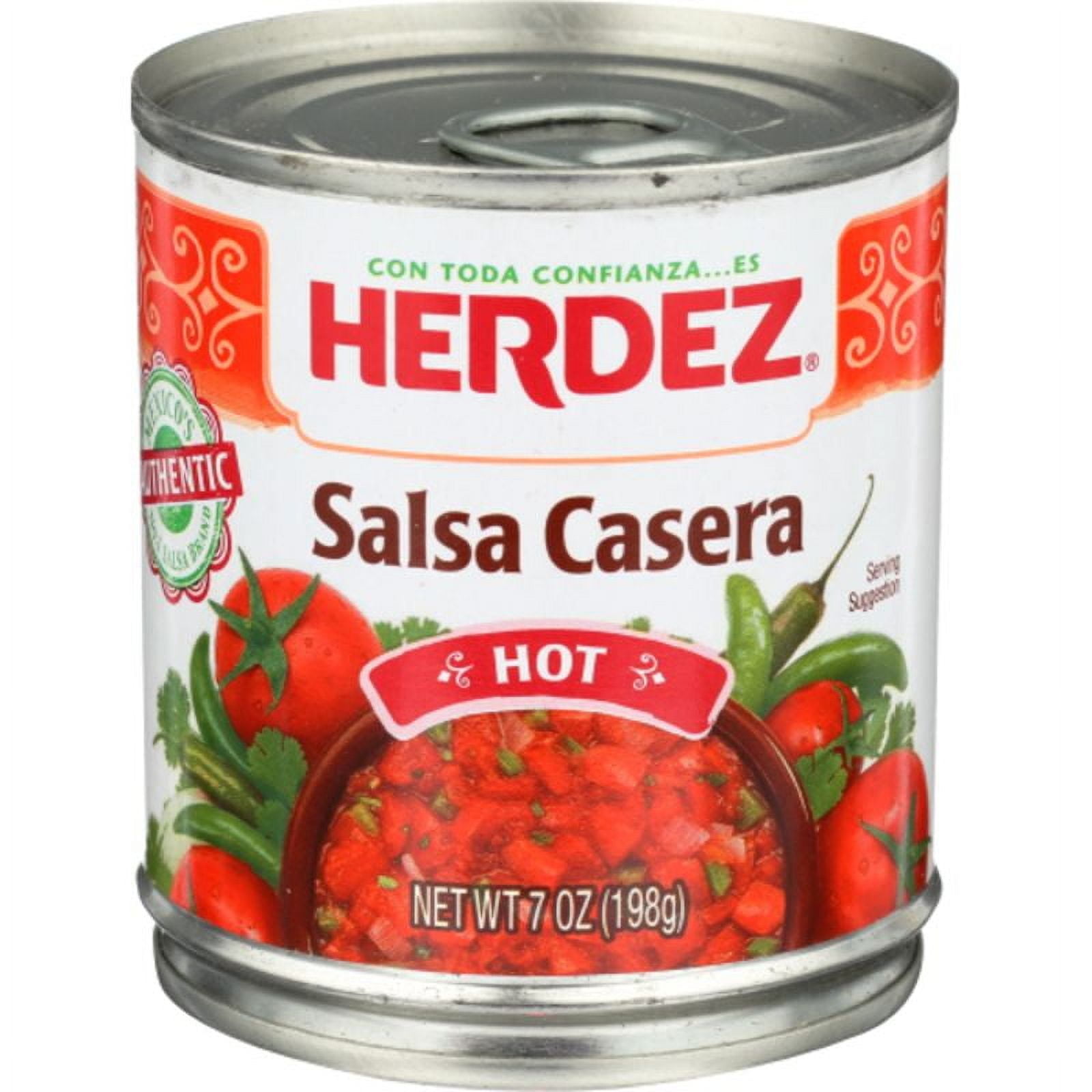 Herdez Hot Salsa Casera 7 oz Pack of 4 - Walmart.com