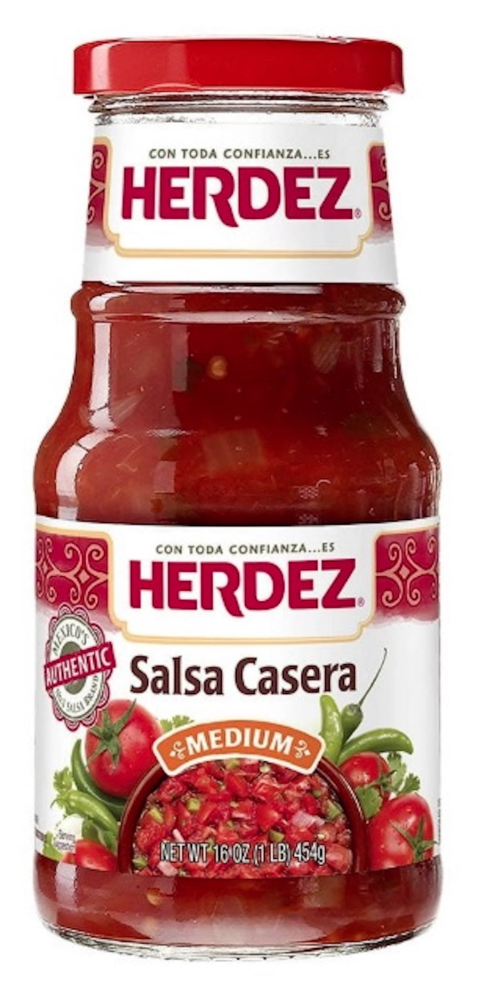 Herdez Salsa Casera Medium Salsa 16 oz (Pack of 3) - Walmart.com