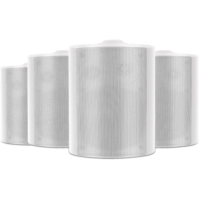 Herdio 5.25 Inch 600W Outdoor Bluetooth Speakers Waterproof Wired Wall ...