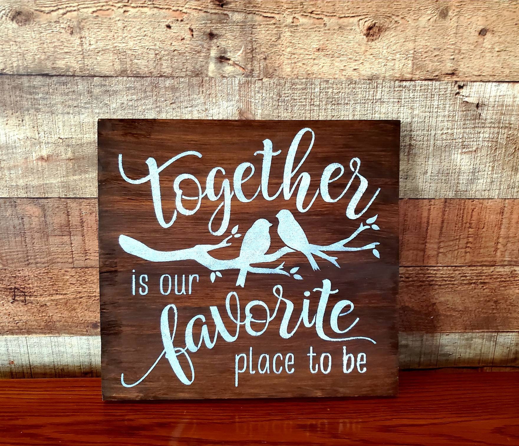 Here Are Our Favorite Signs, 8x8 inch Wood Signs, Wedding Gifts ...