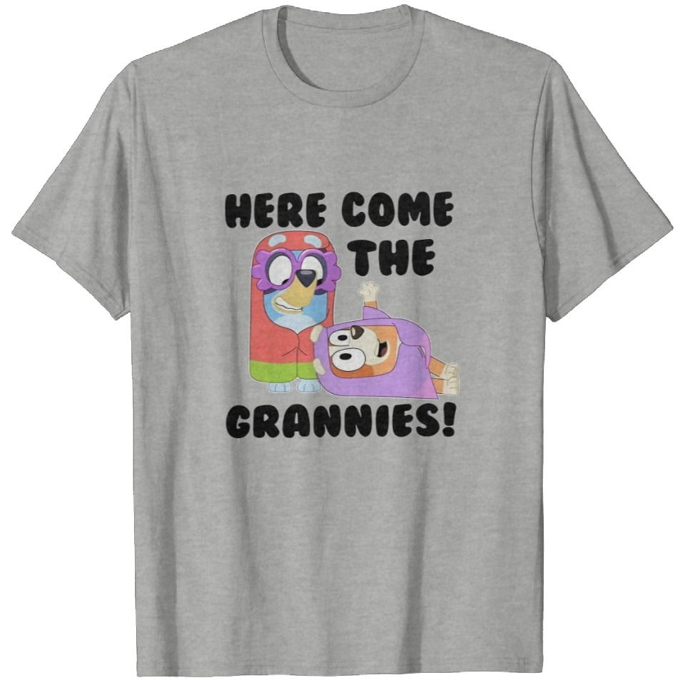 Here Come The Grannies Rita and Janet Bingo Bluey Shirt,White Color ...