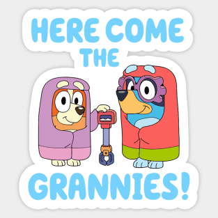 Here Come The Grannies Sticker Bluey Stickers For Kids, Bluey Stickers ...