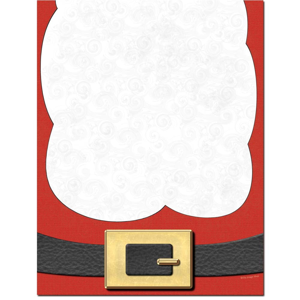 Here Comes Santa Letterhead Laser & Inkjet Printer Paper, 100 Sheet ...