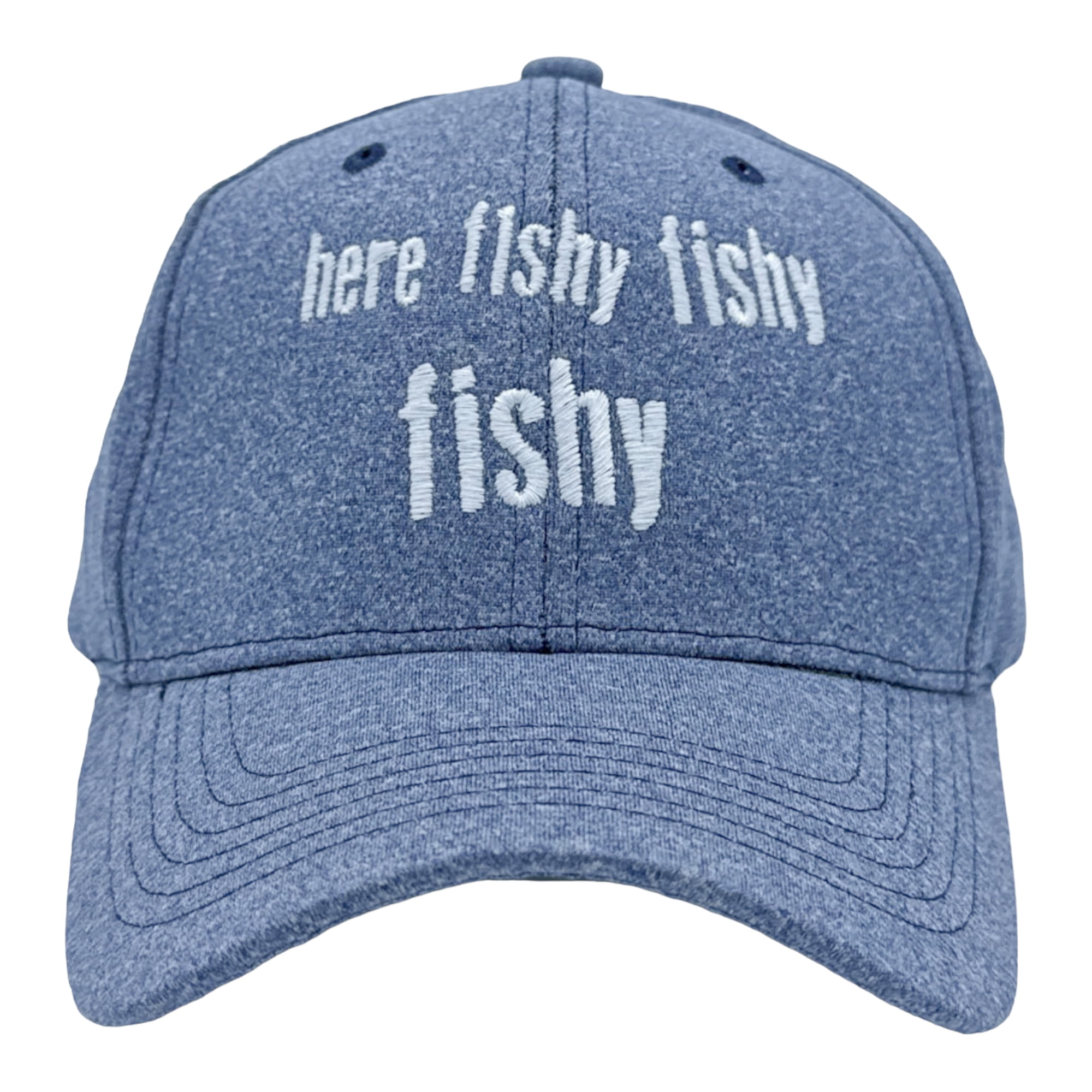 Funny Fisherman's Cap: 'Here Fishy Fishy' Hat by Crazy Dog T-Shirts ...