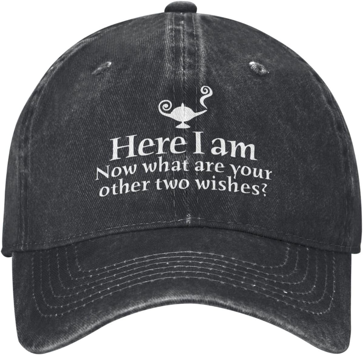 Here I Am What are Your Other 2 Wishes Hats Funny Dad Hat Adjustable ...