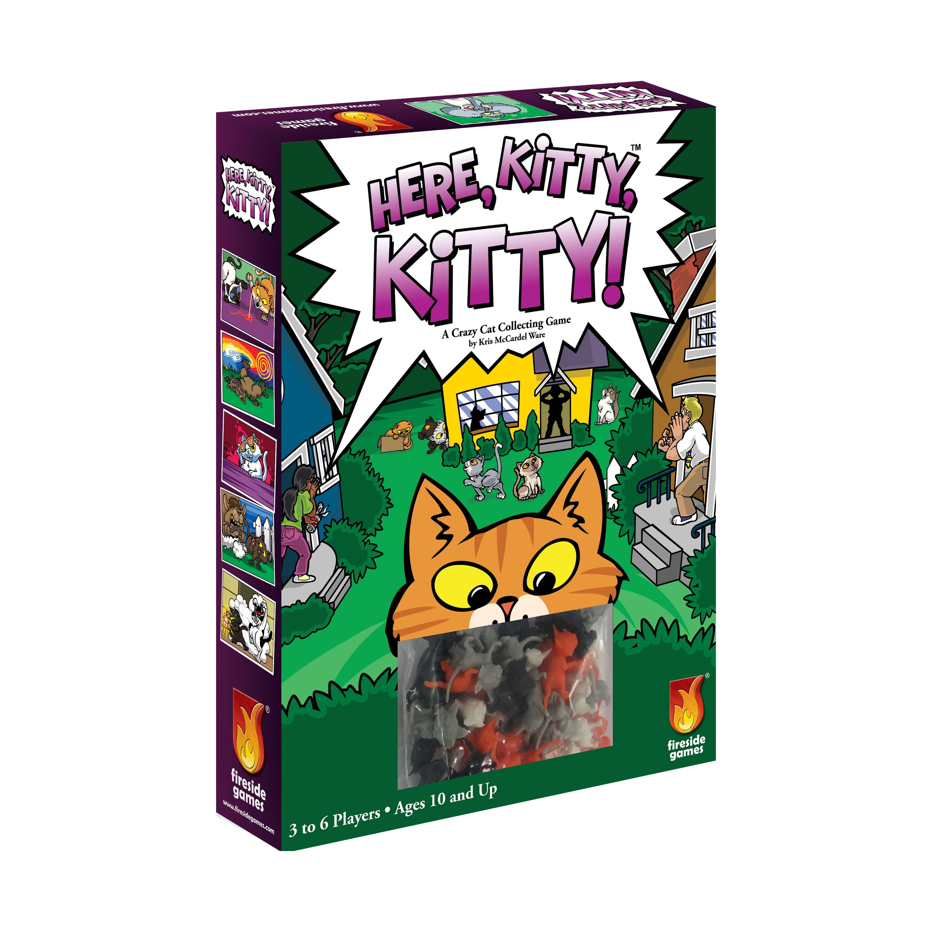 Fireside Games Here, Kitty, Kitty! Board Game, 3-6 Players, Ages 8 ...