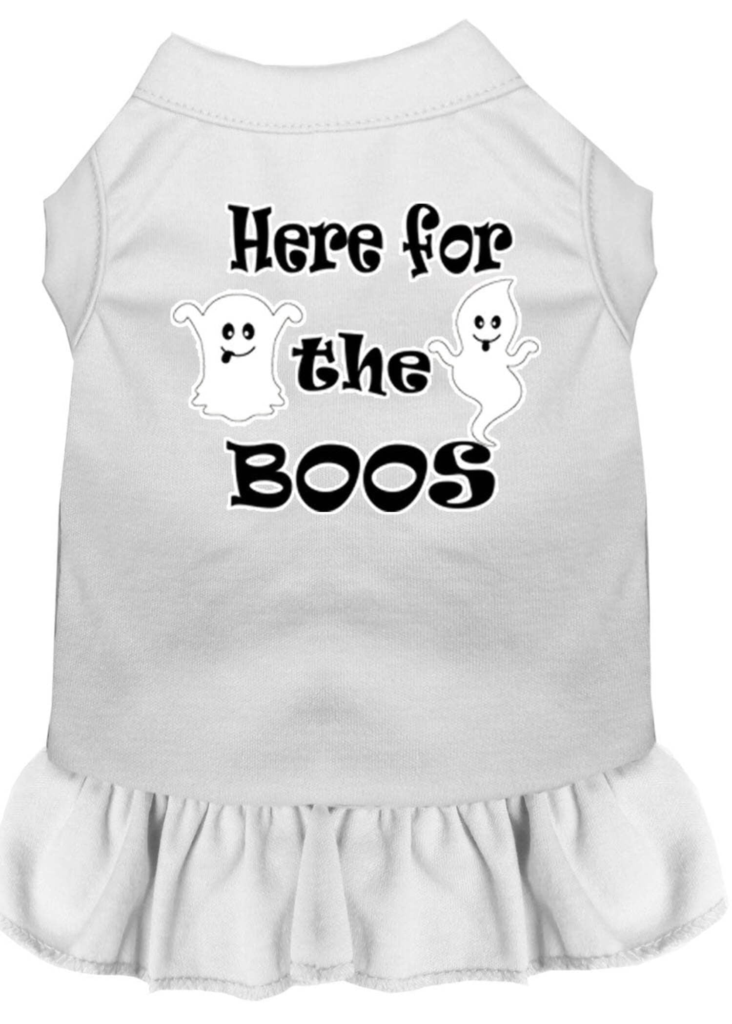 Pet Dog Cat Dress Screen Printed, "Here For The Boos" - Walmart.com