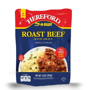 Hereford Fully Cooked Meatballs with Spaghetti Sauce, Shelf Stable ...