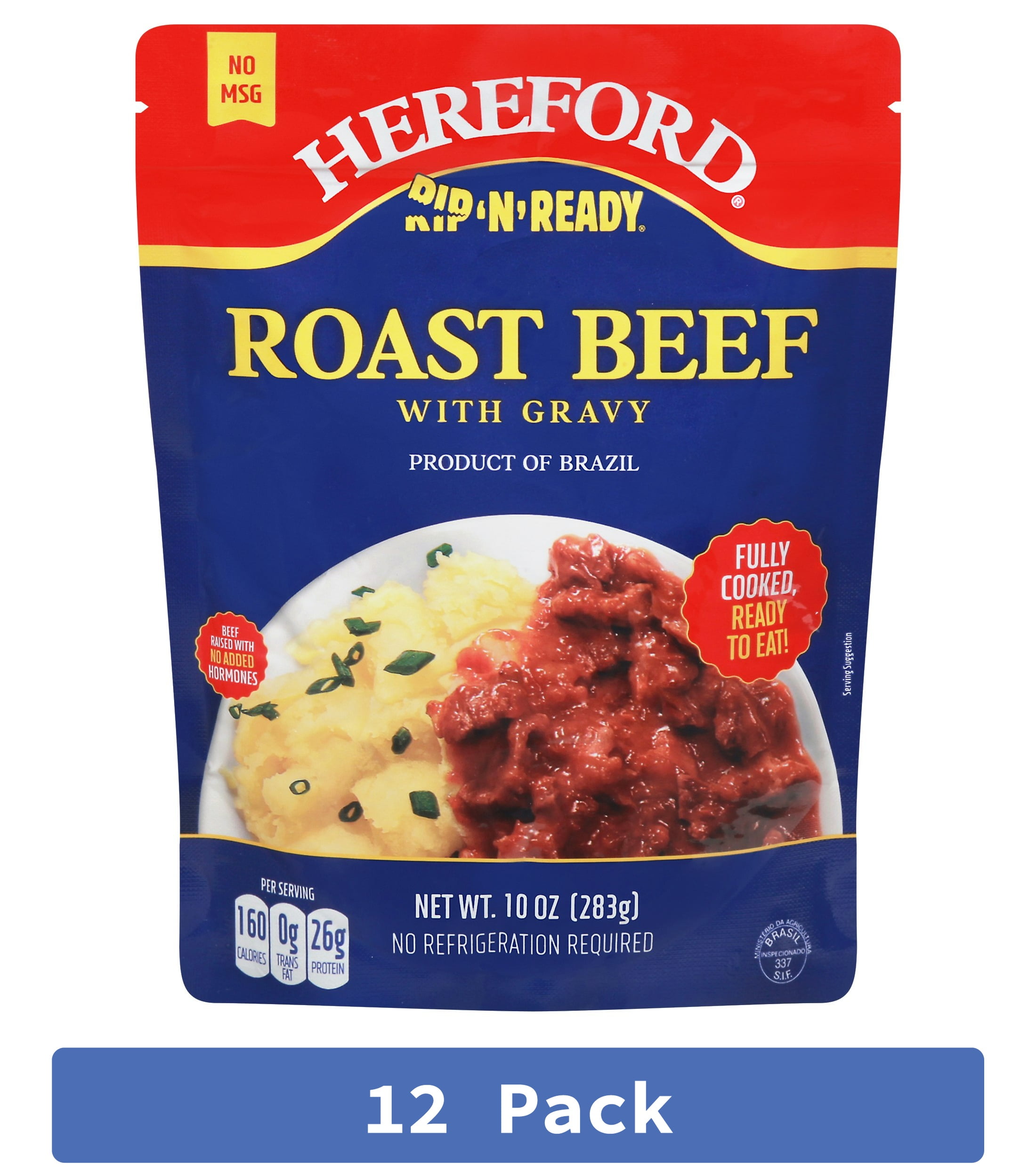 Hereford Roast Beef With Gravy 10 oz (Pack Of 12) - Walmart.com