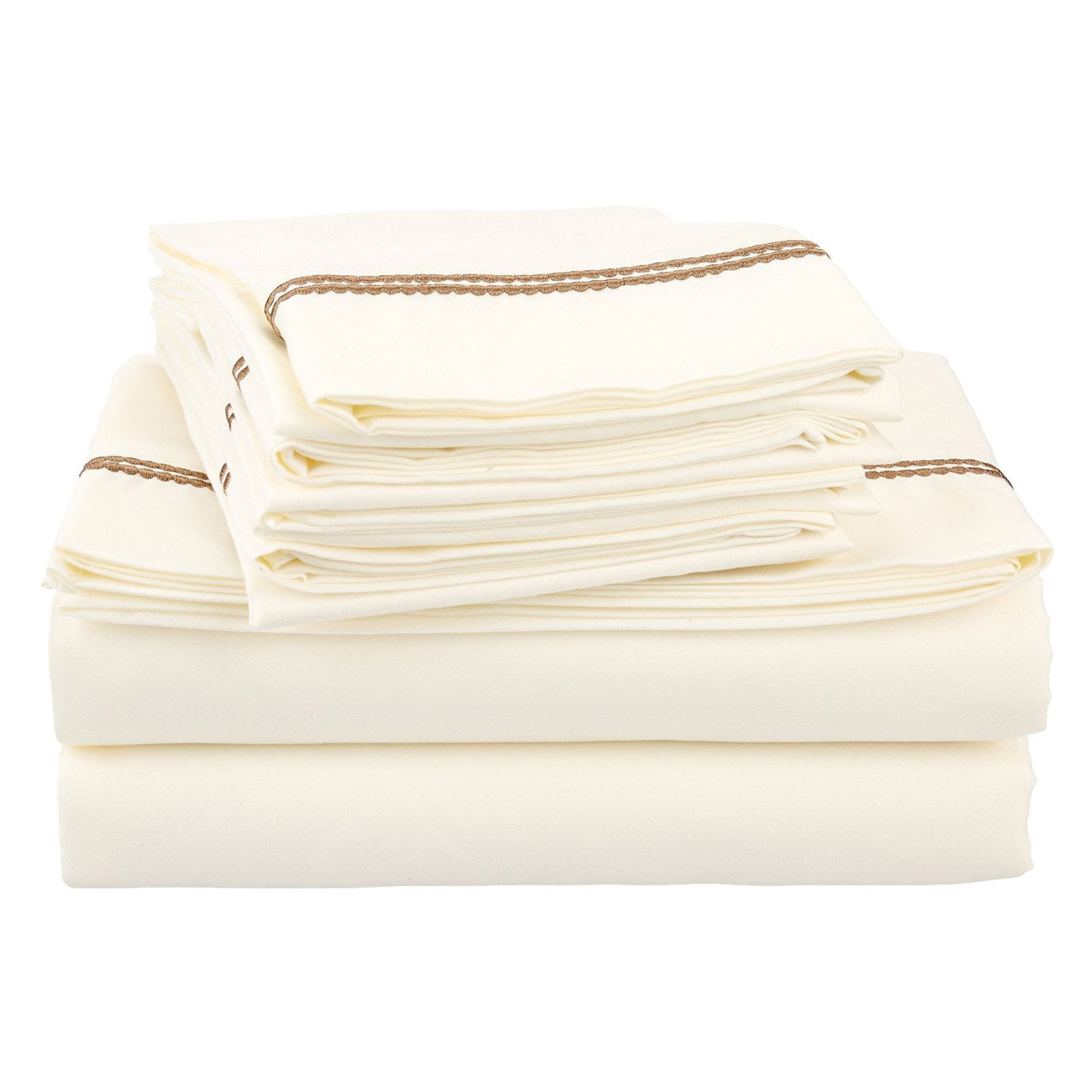 Heritage 3000 Series 2 Line Embroidery Sheet Set by Superior - Walmart.com