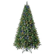 Open Box Home Heritage 5ft Cashmere Tree w/ Lights, Pinecone, and Red ...