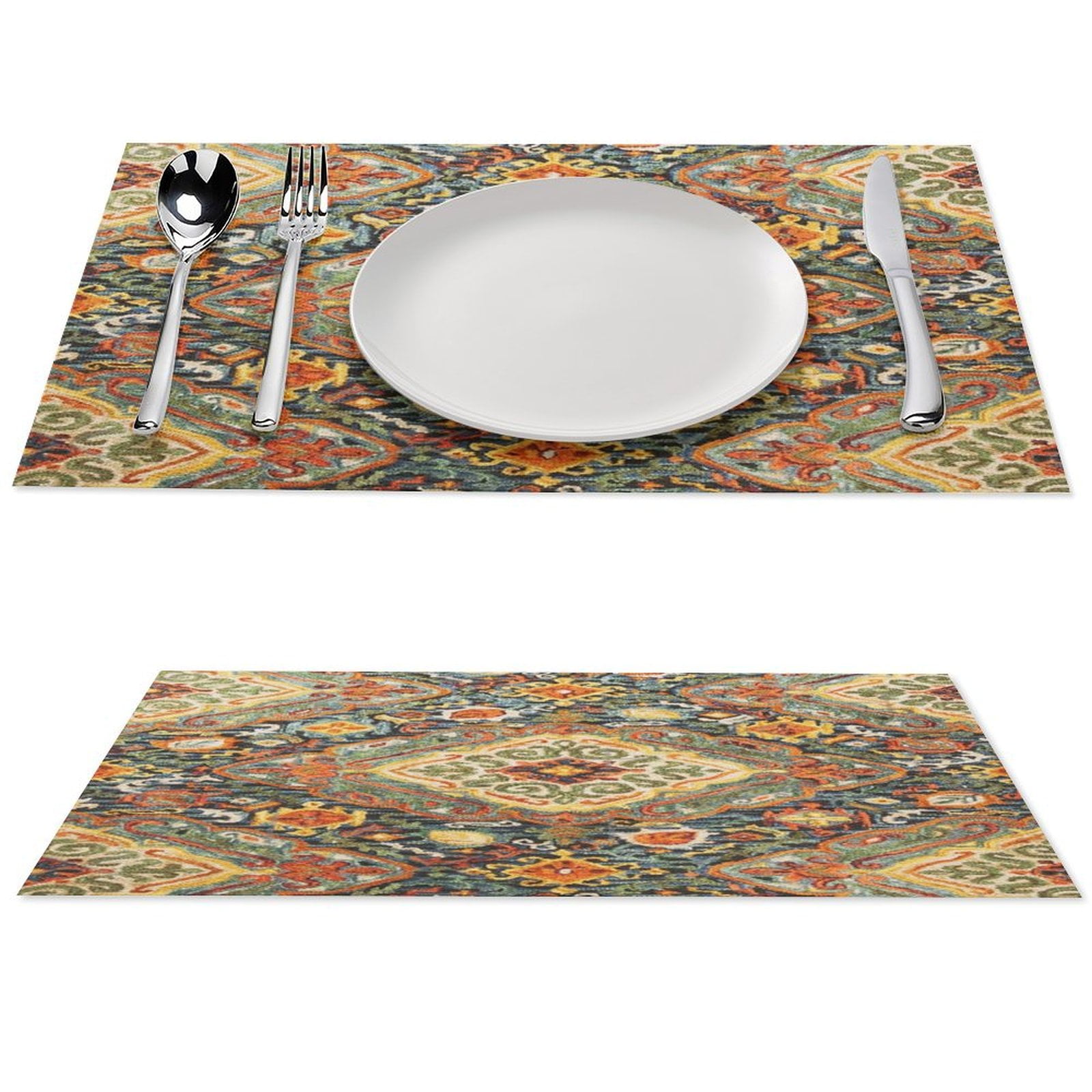 Heritage Bohemian Floral Traditional Moroccan Style PVC Waterproof ...