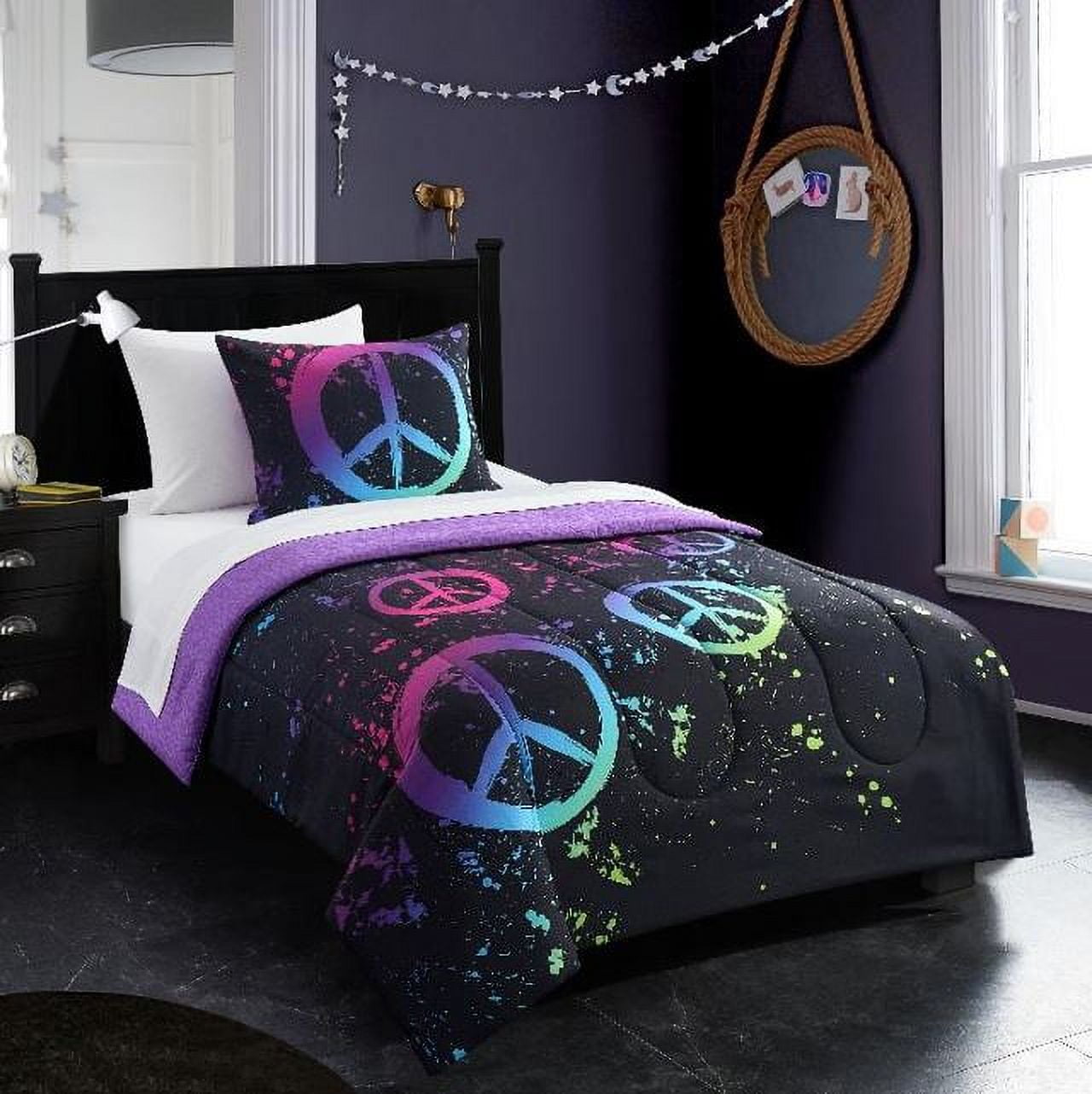 Heritage Club Kids Peace Sign Bed in a Bag Set, Polyester - Walmart.com
