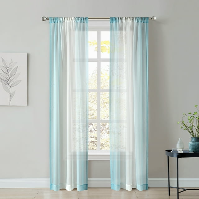 Heritage Club Ombre Sheer Single Window Panel - Walmart.com