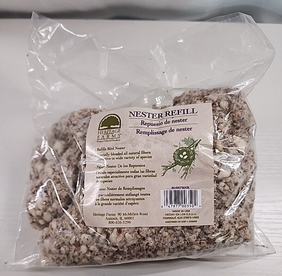 Heritage Farms Bird Nesting/ Nester Refill 64007Bnr - Walmart.com