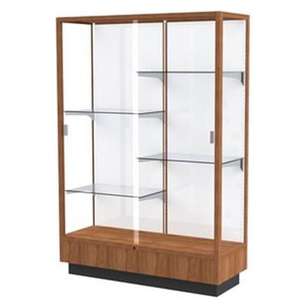 Heritage Glass Display Case (Honey) - Walmart.com