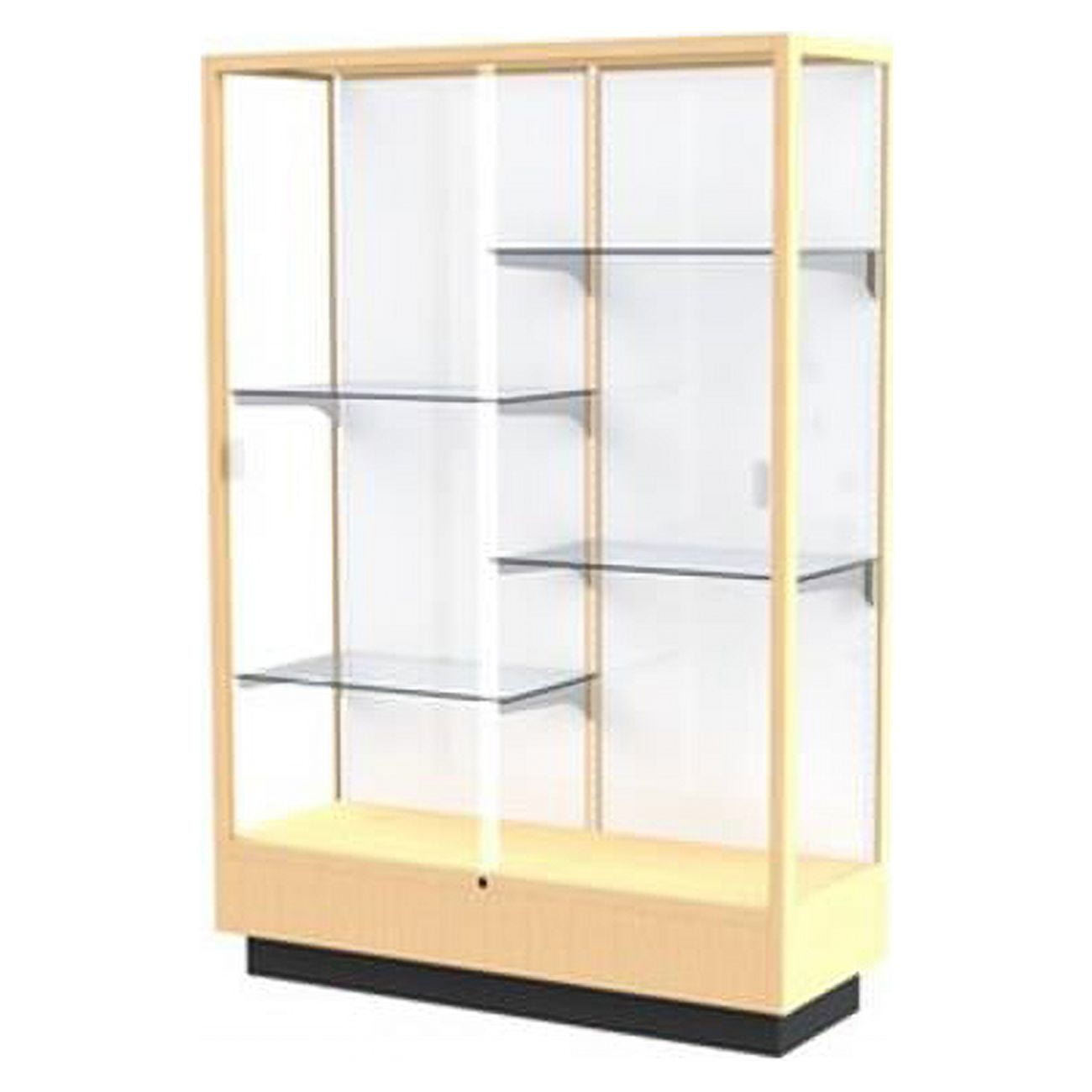 Heritage Glass Display Case (Honey) - Walmart.com