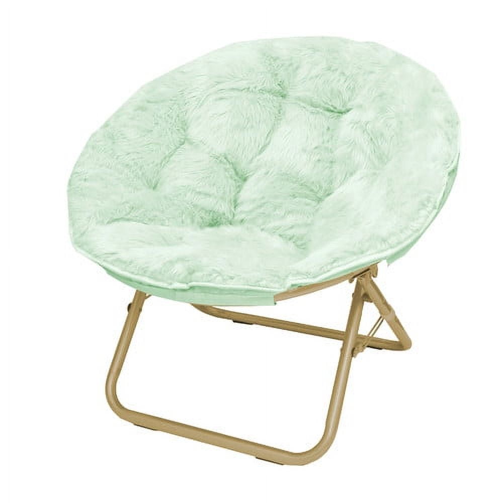 Heritage Kids Micromink Kids Folding Saucer Chair, Mint - Walmart.com