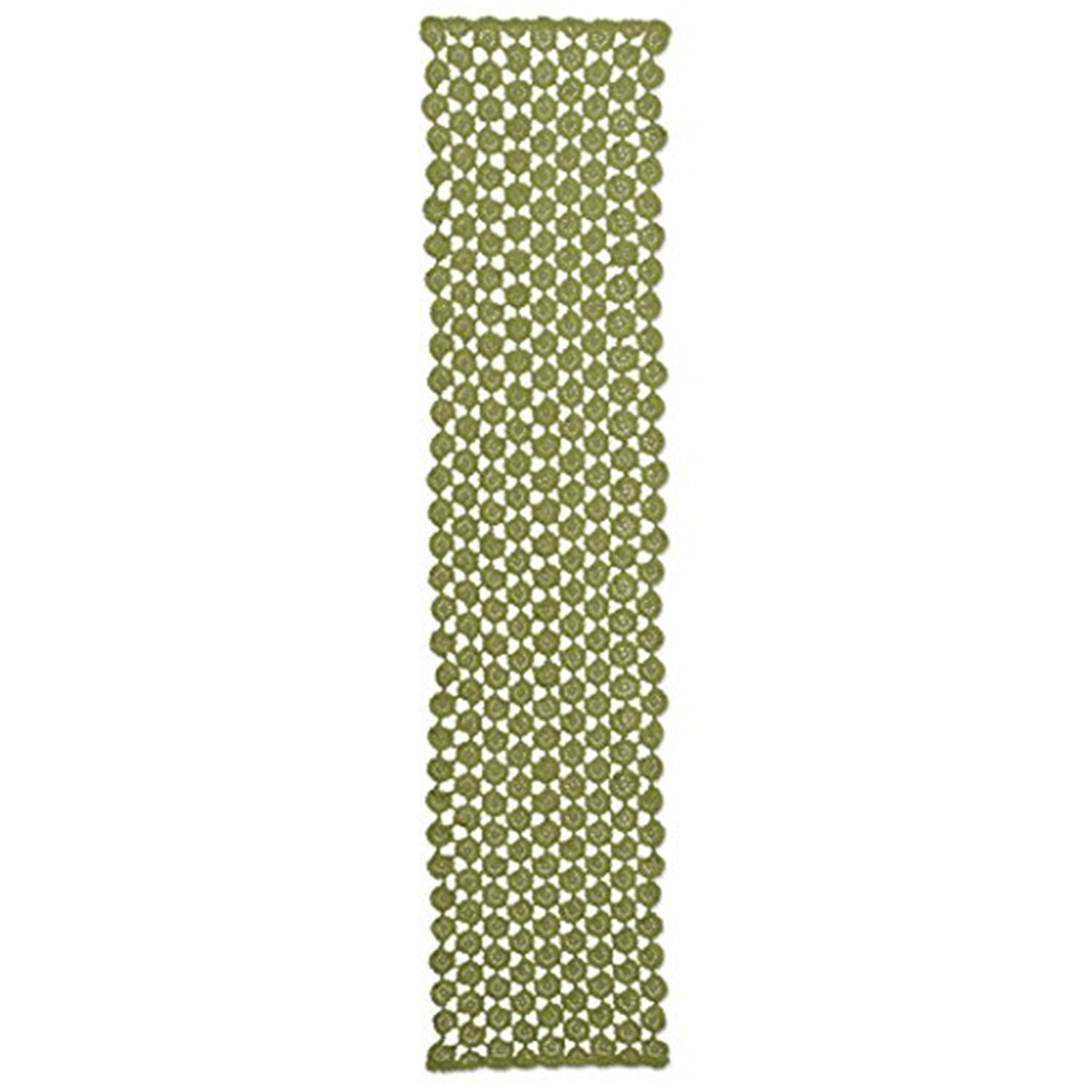 Heritage Lace Crochet Envy Pearl Table Runner - Fern - 14 x 60 in ...