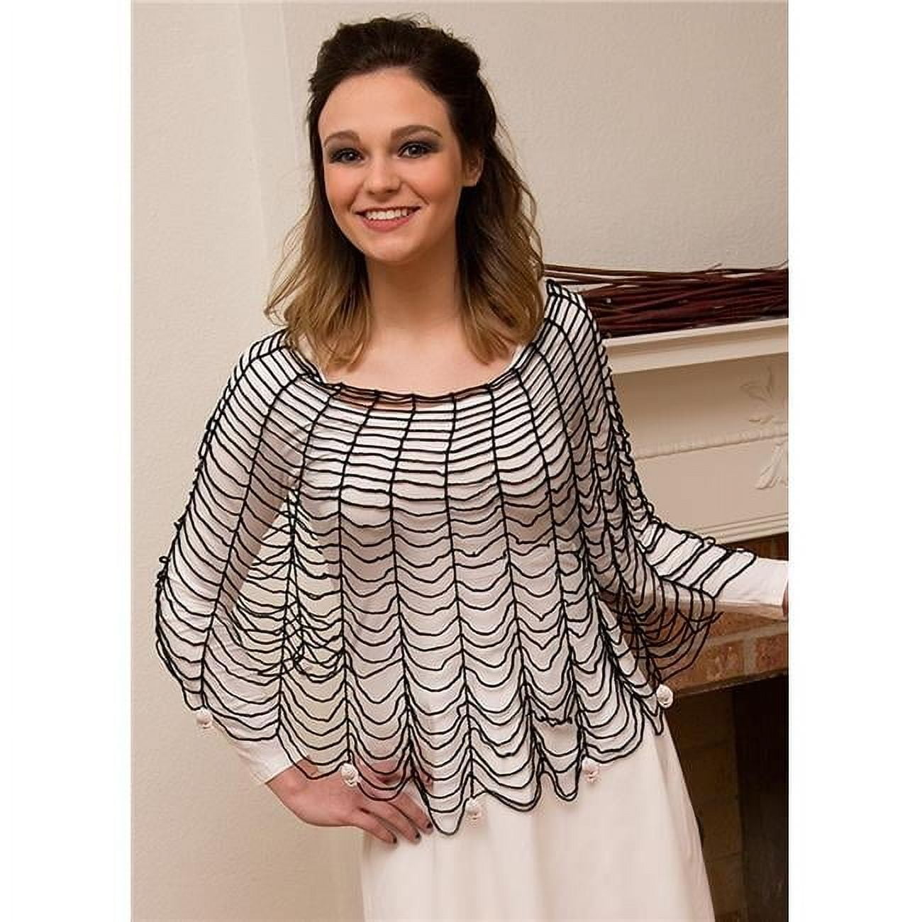 Heritage Lace Gothic Poncho, Round - 36 in., Black - Walmart.com