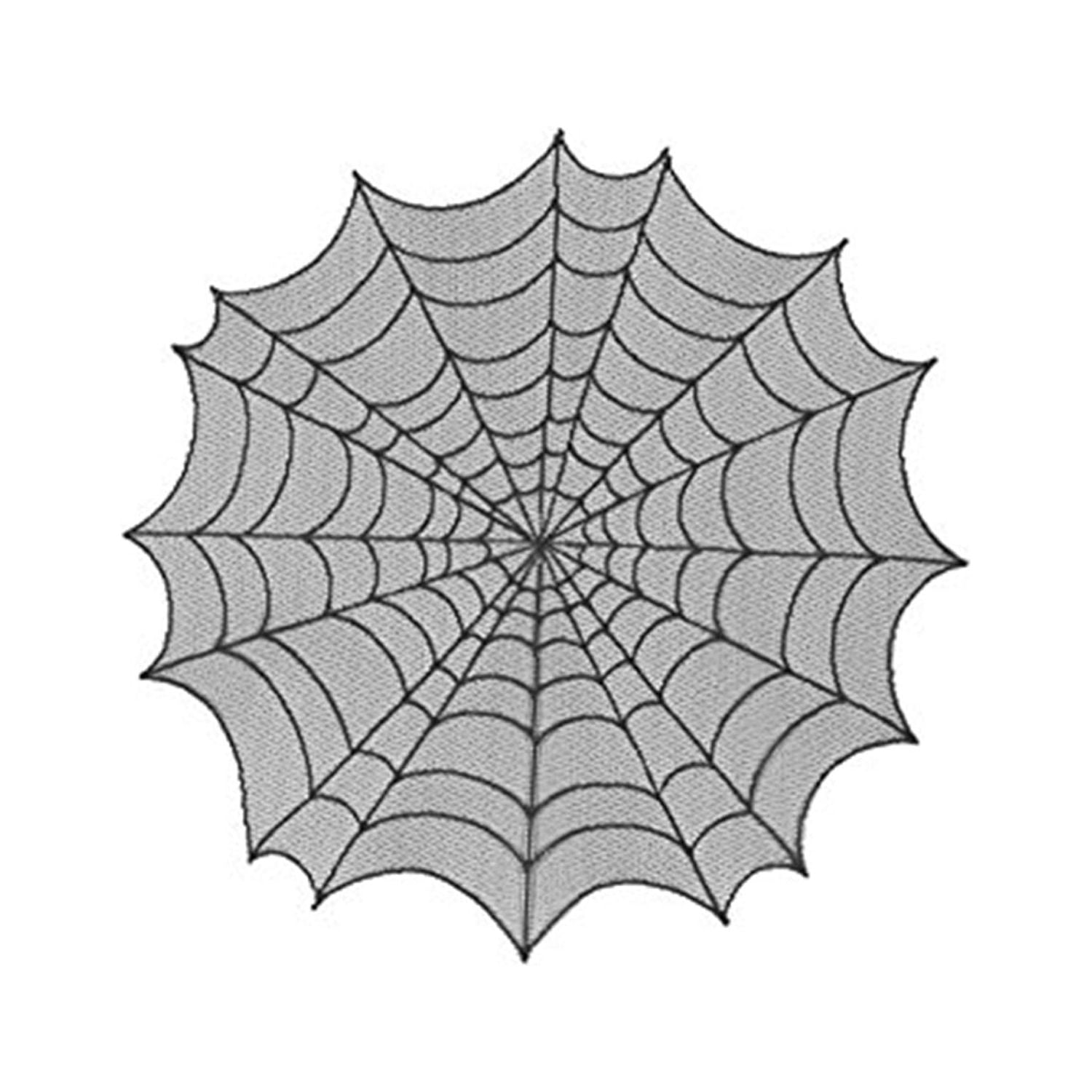 Heritage Lace HW-3000B Spider Web 30 in. Round Topper, Black - Walmart.com
