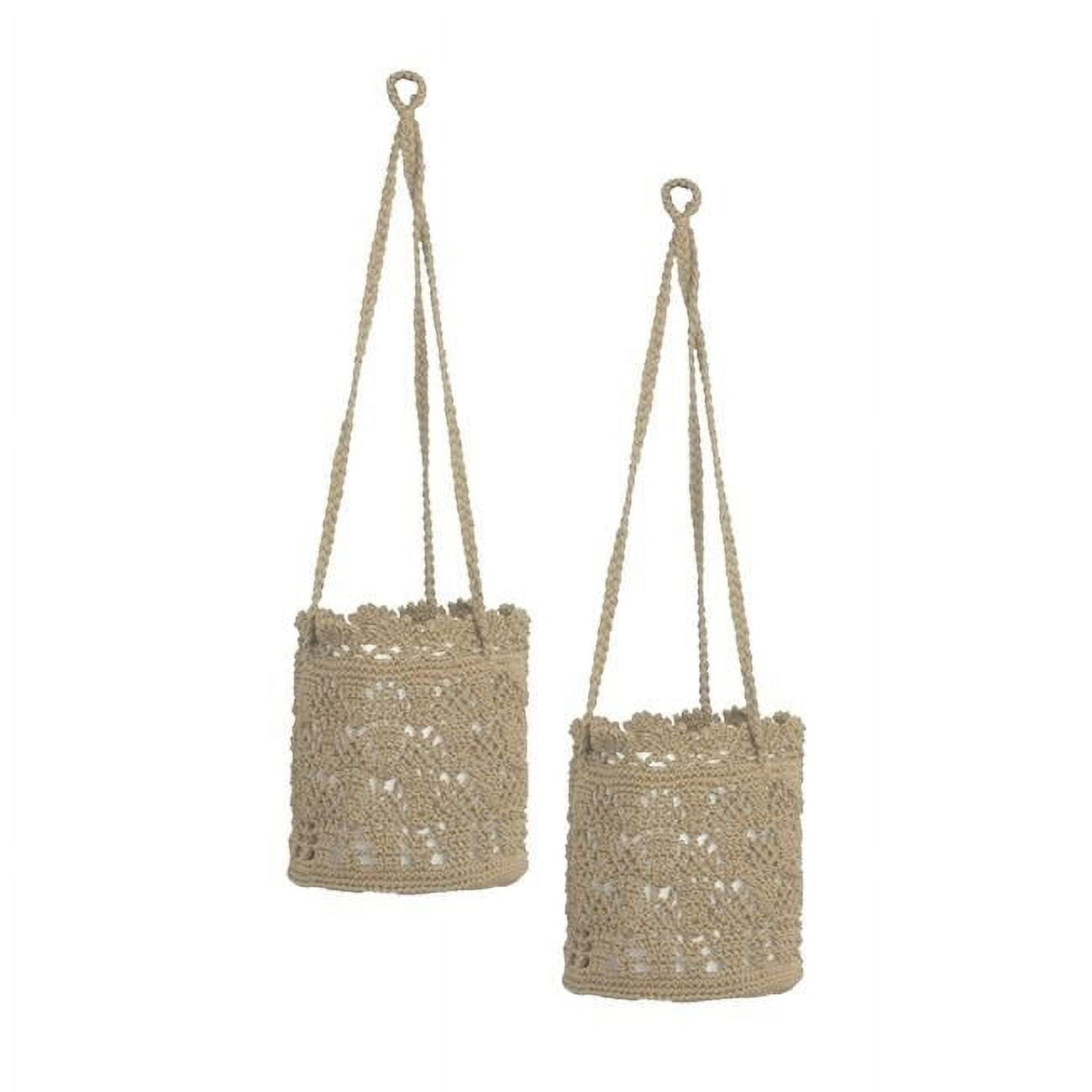 Heritage Lace MC-1080TN-S 8 x 8 x 8 in. Mod Crochet Hanging Baskets ...