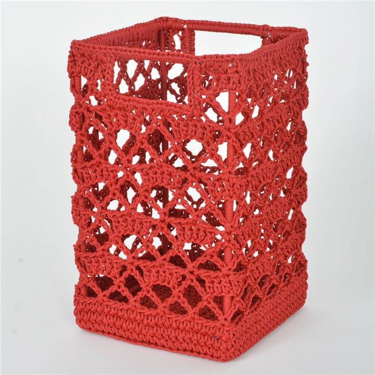 Heritage Lace MC-1125RR Mode Crochet Basket, Ruby Red - 9 x 5.5 x 5.5 ...