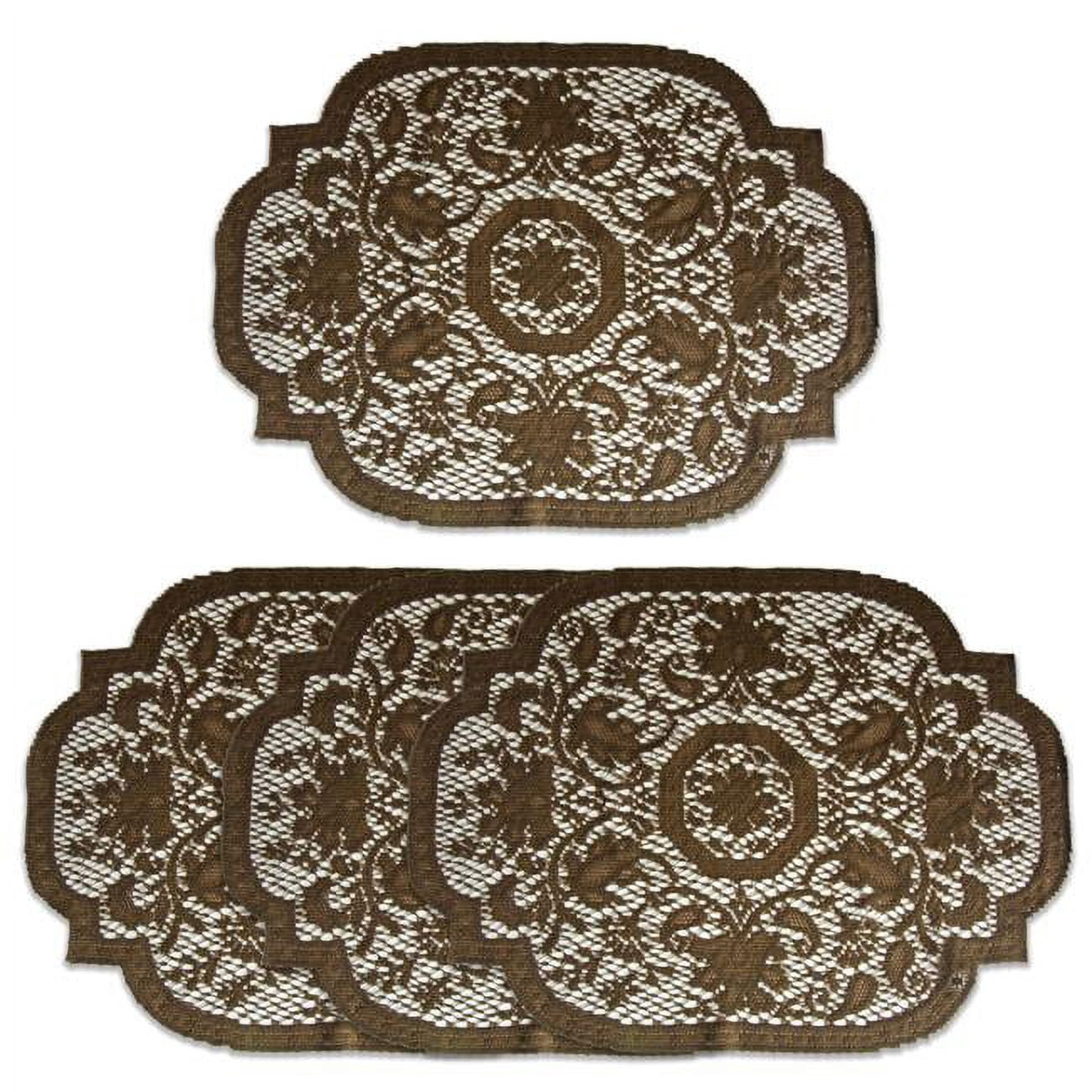 Heritage Lace MN-1420ER-S 14 x 20 in. Medallion Placemats, Earth - Set ...