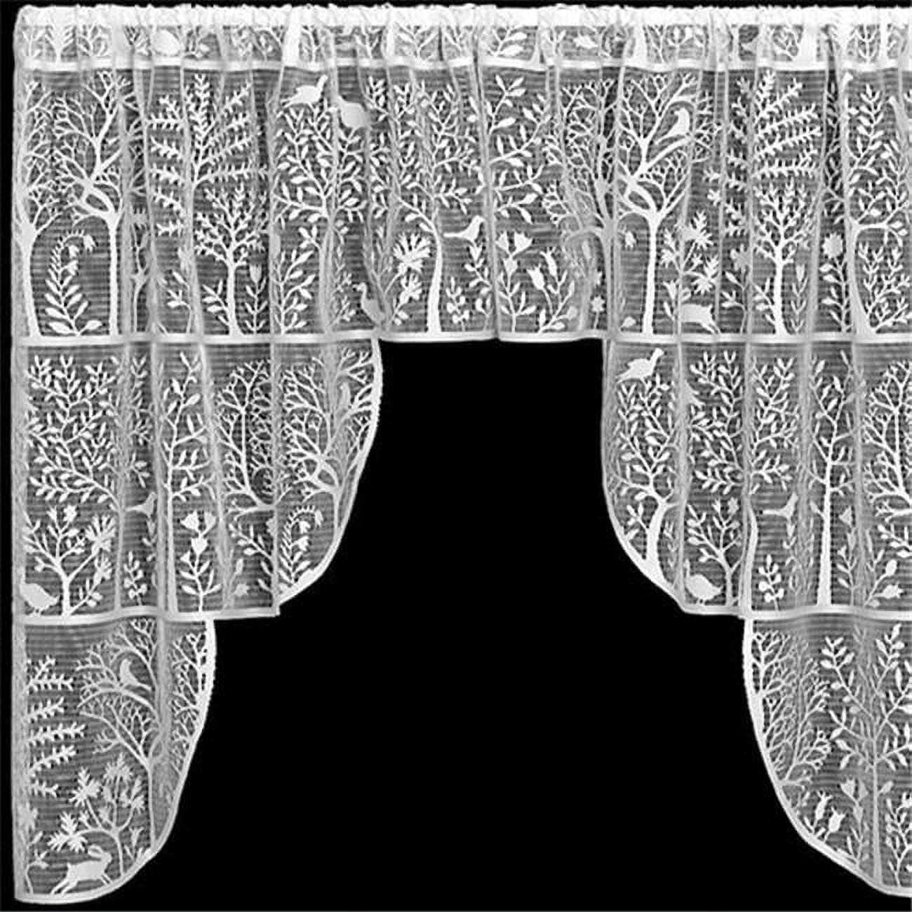 Heritage Lace Rabbit Hollow Swag Pair - Ecru - 72 x 39 in. - Walmart.com