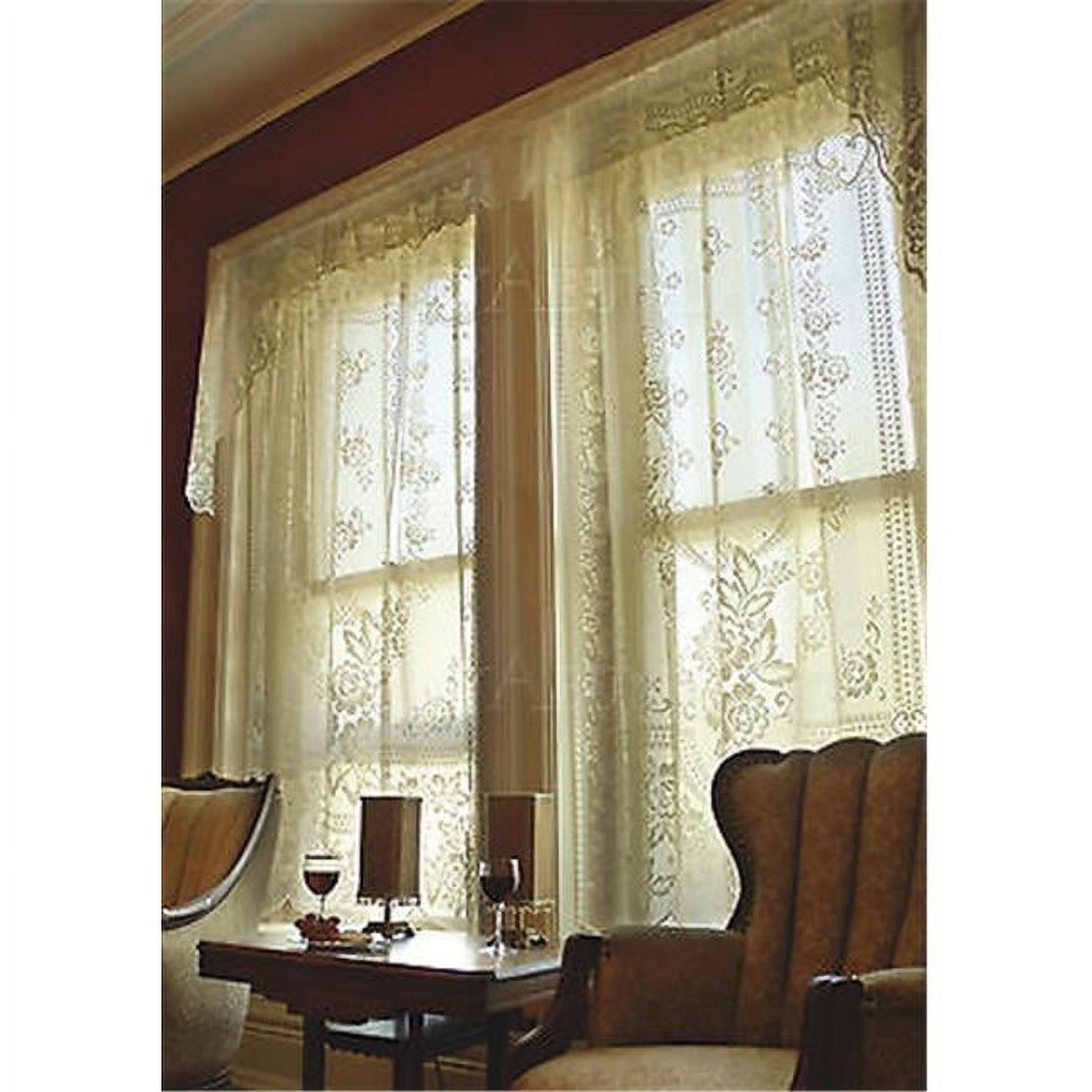 Heritage Lace Victorian Rose Swag Curtain Valance - Walmart.com