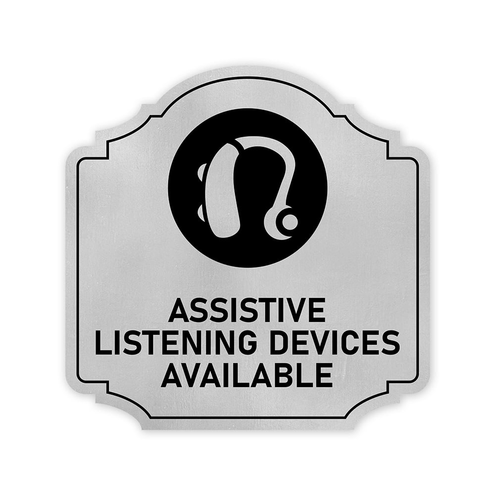 Heritage Plus Assisted Listening Devices Available Wall or Door Sign ...