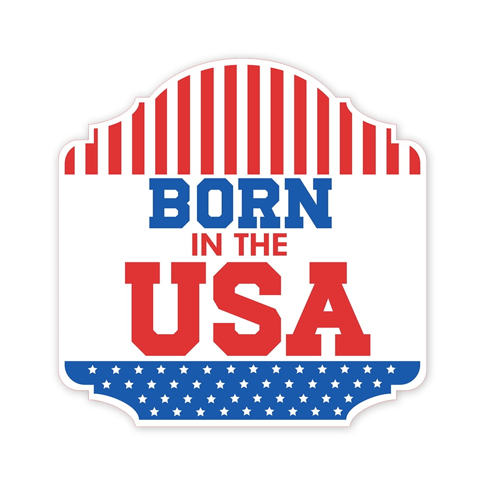 Heritage Plus Born In The USA Wall or Door Sign | Patriotic USA Pride ...